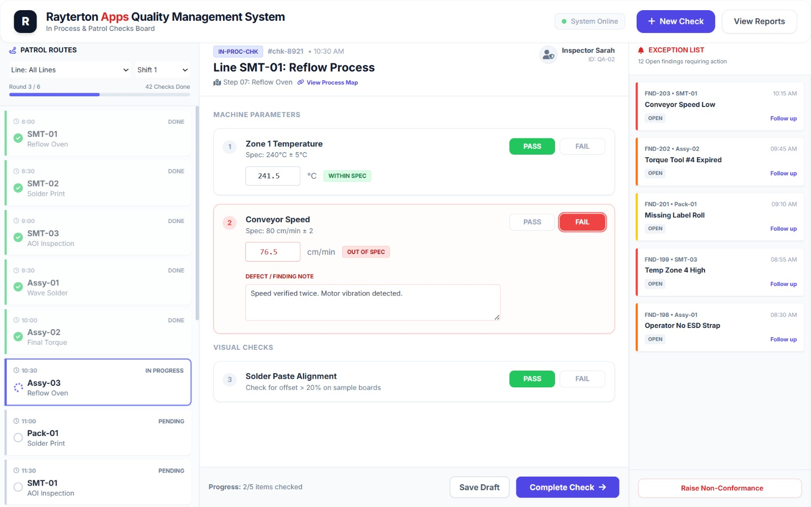 Rayterton Quality Management System (QMS)
